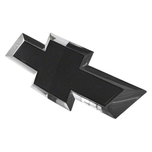 Silverado 1500 Grille and Tailgate Mounted Emblems; Black (14-15 ...