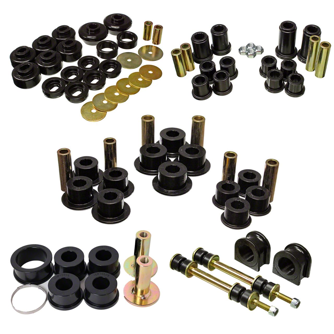 Silverado 1500 Hyper-Flex System Master Bushing Kit; Black (07-13 2WD ...
