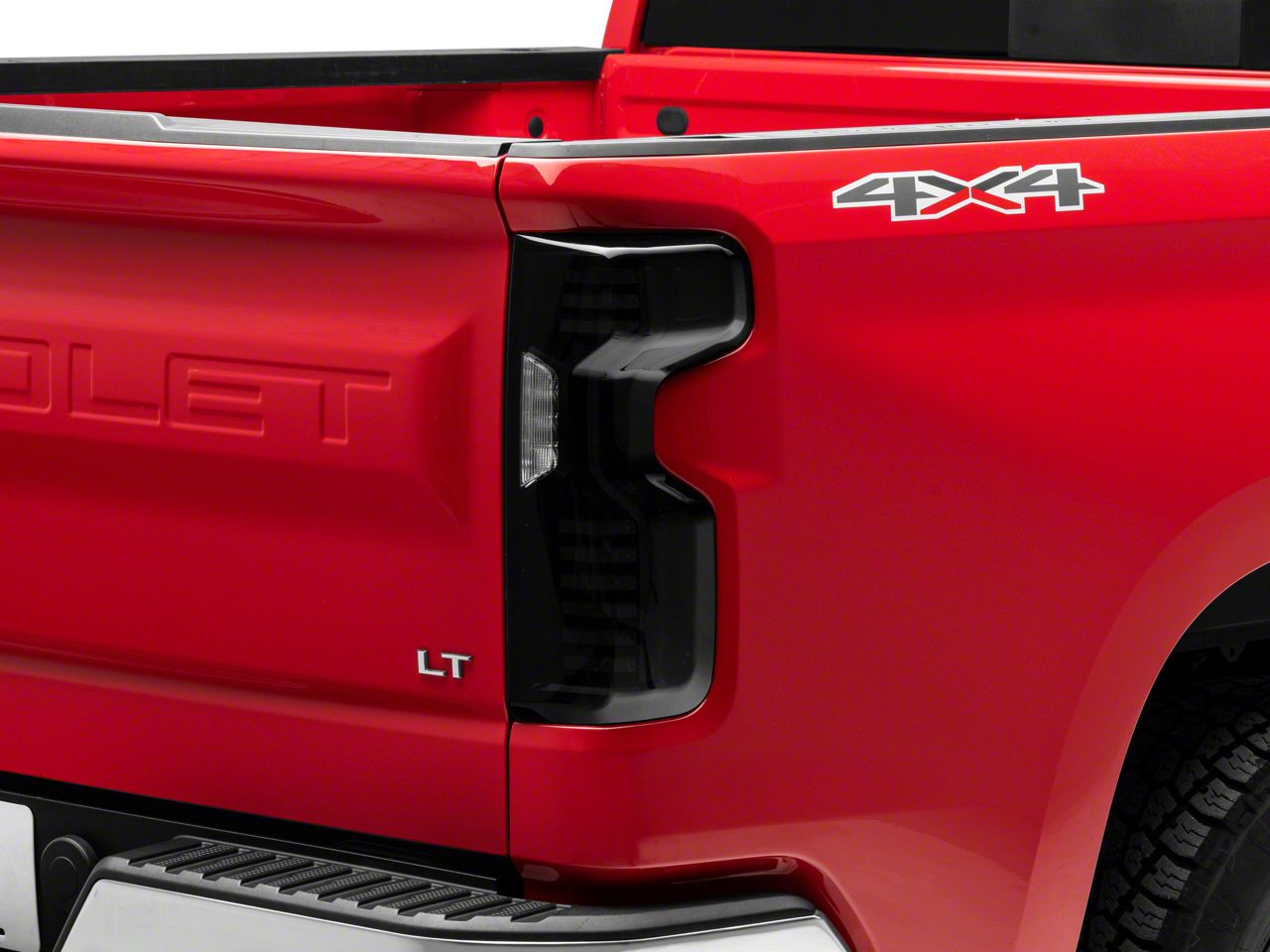 Silverado 1500 LED Tail Lights; Matte Black Housing; Smoked Lens (19-23 ...