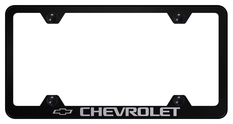 Silverado 1500 Chevrolet Laser Etched Wide Body License Plate Frame ...