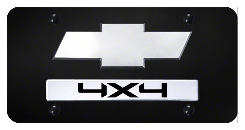 Silverado 1500 Dual Chevy 4x4 License Plate (Universal; Some Adaptation ...