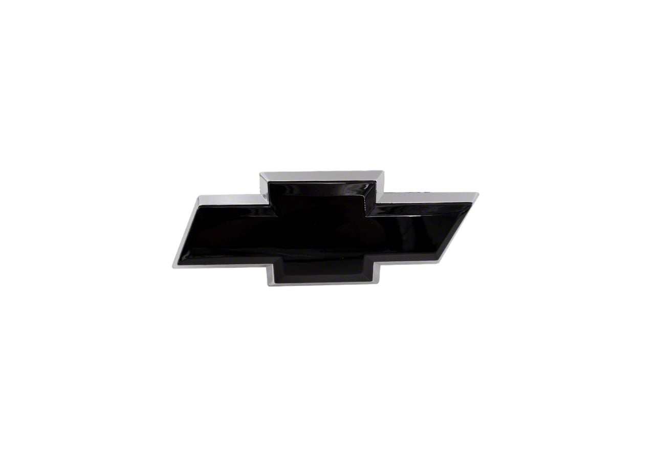 Silverado 1500 Lighted Tailgate Logo Emblem; Black and Chrome (14-18 ...