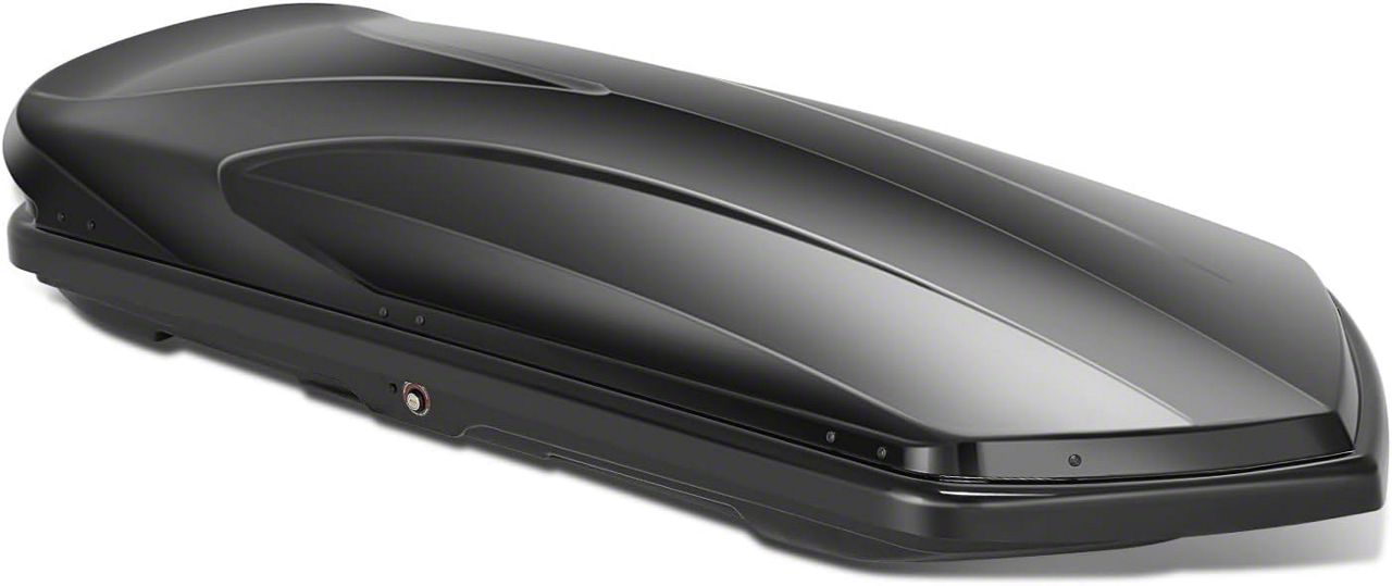 Silverado 1500 Lockable Roof Cargo Box; Glossy Smooth Black (Universal ...