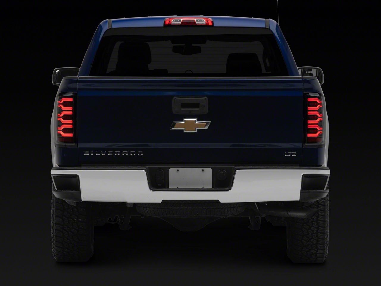 AlphaRex Silverado 1500 LUXX-Series LED Tail Lights; Alpha Black ...