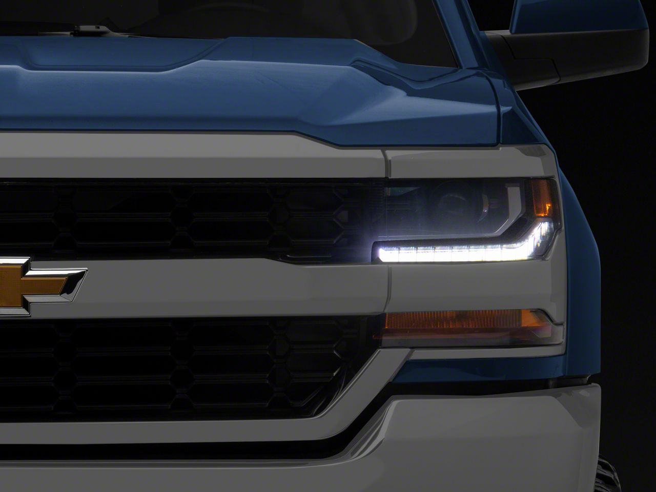 Silverado 1500 OE Style Headlight; Black Housing; Clear Lens; Driver ...