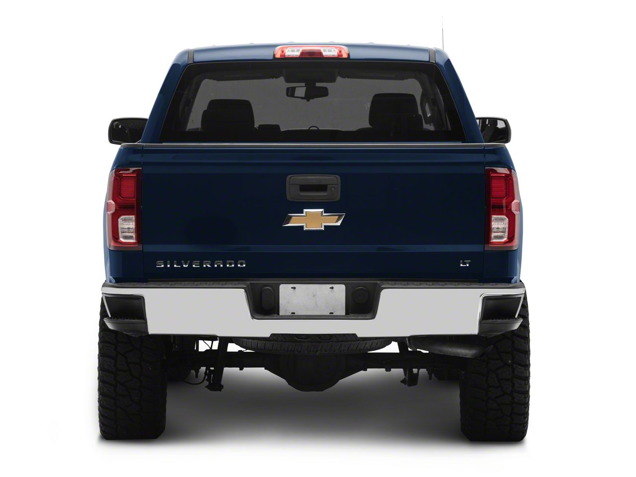 Silverado 1500 OEM Style LED Tail Light; Chrome Housing; Red/Clear Lens ...