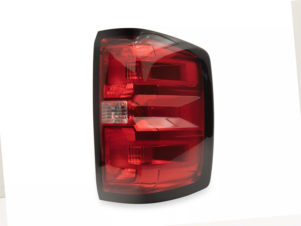 Silverado 1500 OEM Style Tail Light; Black Housing; Red/Clear Lens ...