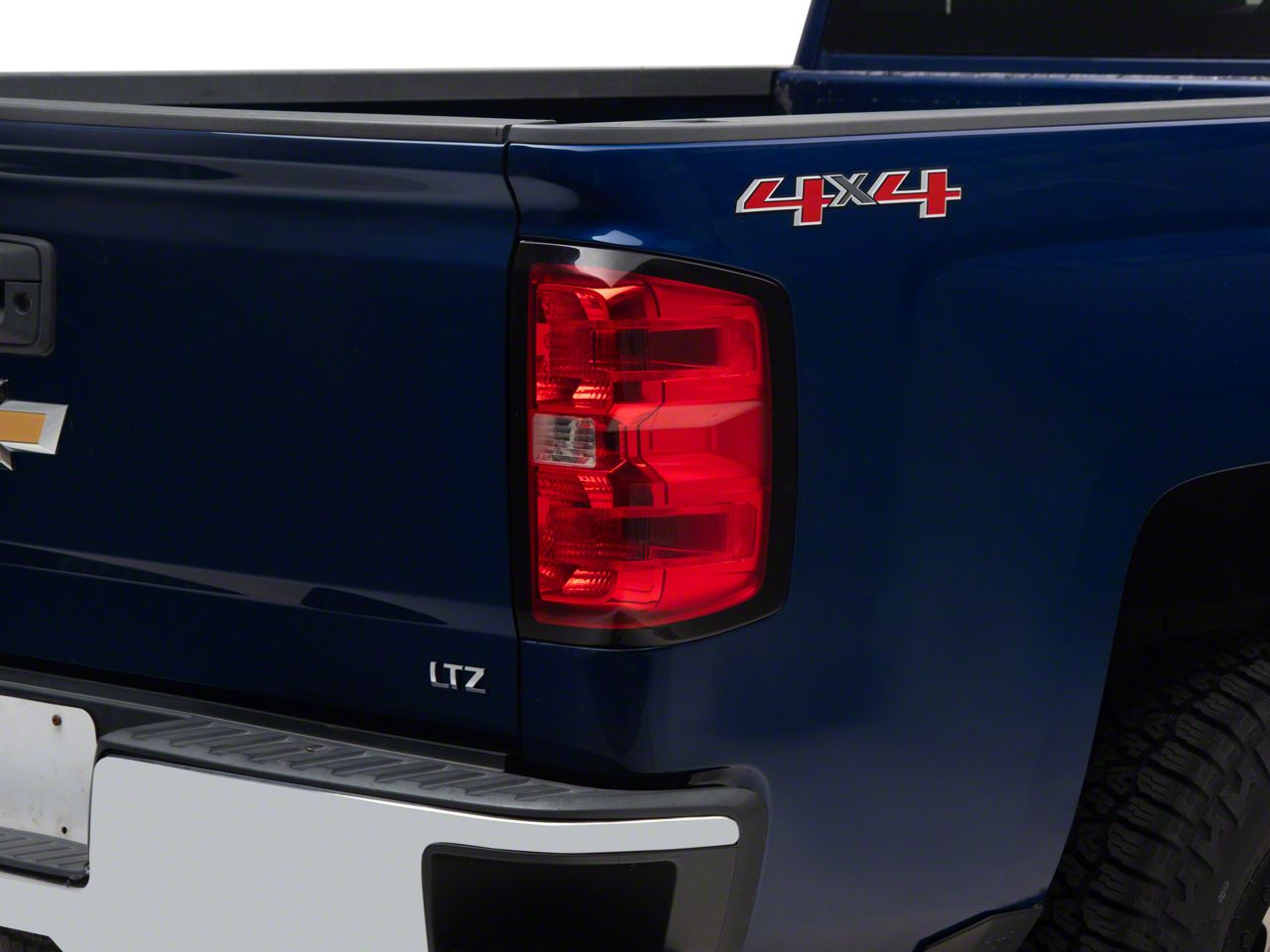 Silverado 1500 OEM Style Tail Light; Black Housing; Red/Clear Lens ...
