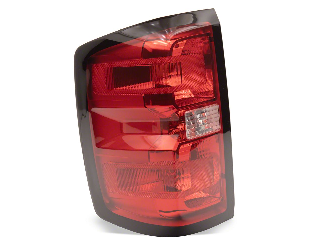 Silverado 1500 OEM Style Tail Lights; Black Housing; Red/Clear Lens (14 ...