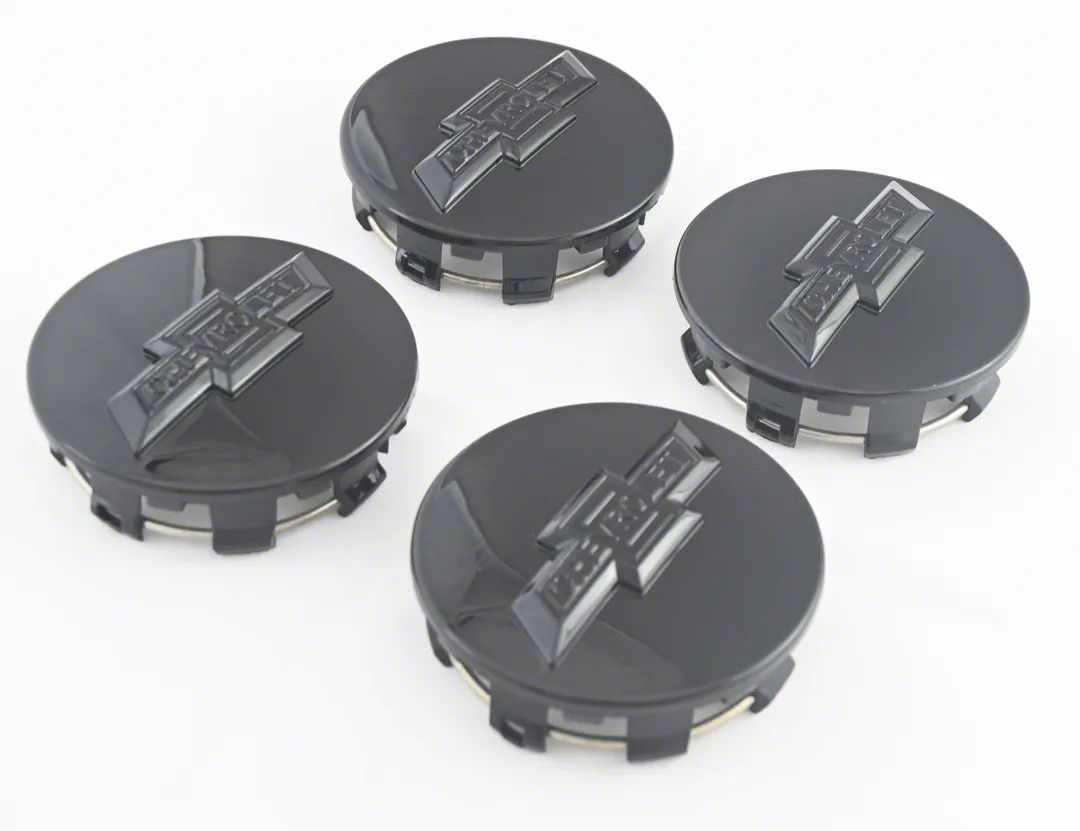 Silverado 1500 Officially Licensed Chrome Delete Center Caps; Gloss ...