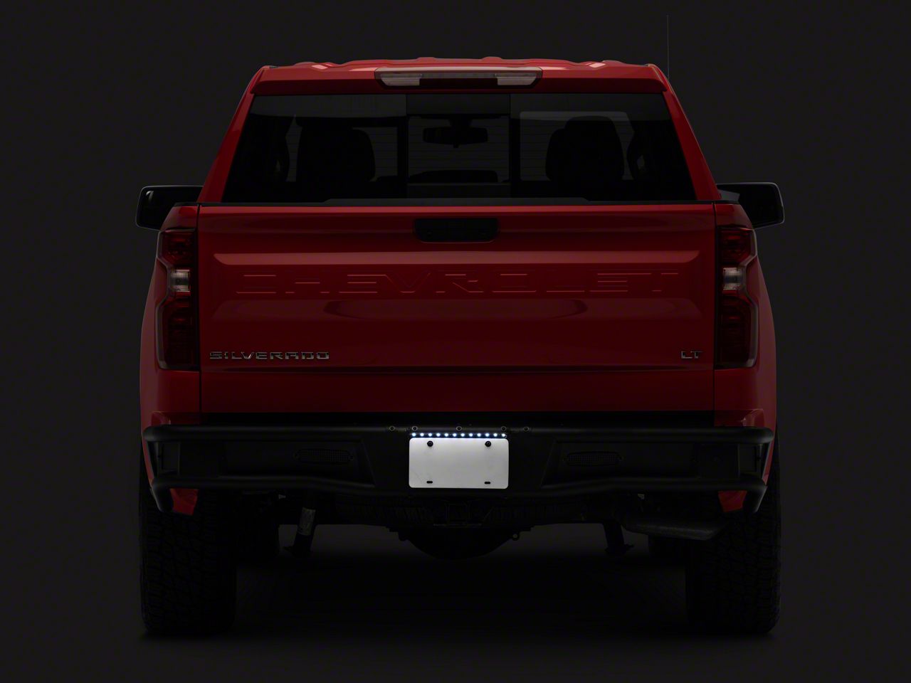 Silverado 1500 Outlaw Rear Bumper; Textured Black (19-23 Silverado 1500 ...