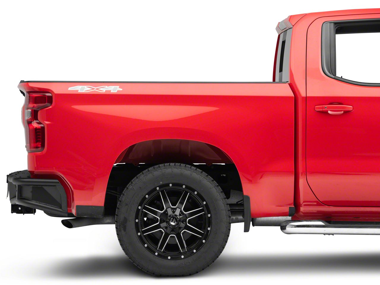 Silverado 1500 Outlaw Rear Bumper; Textured Black (19-23 Silverado 1500 ...