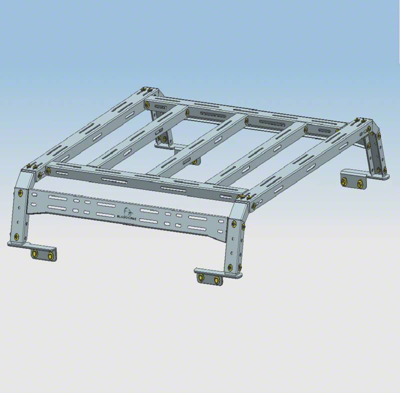 Silverado 1500 Overland Utility Bed Rack; Sandy Black (14-25 Silverado ...