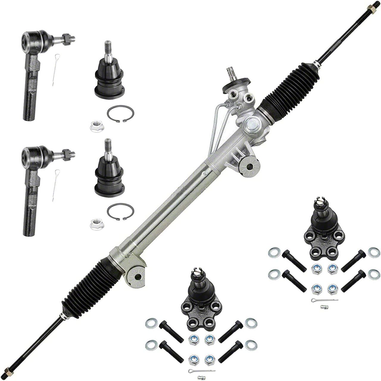 Silverado 1500 Power Steering Rack and Pinion with Ball Joints and Outer Tie Rods (99-06 2WD ...