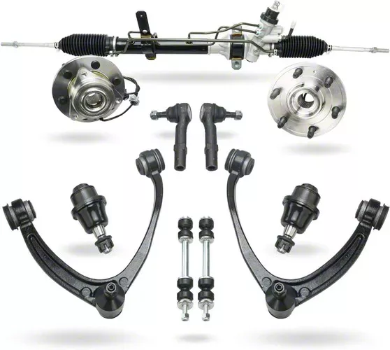 Silverado 1500 Power Steering Rack and Pinion with Wheel Hub Assemblies ...