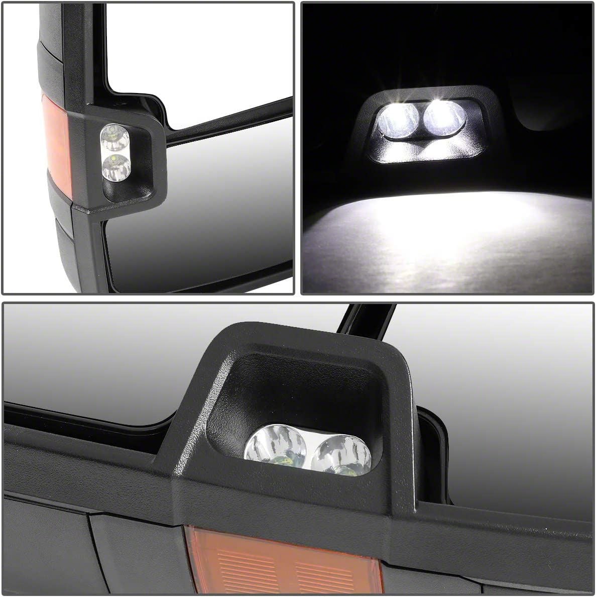 Silverado 1500 Powered Heated Towing Mirrors with Amber Turn Signals ...