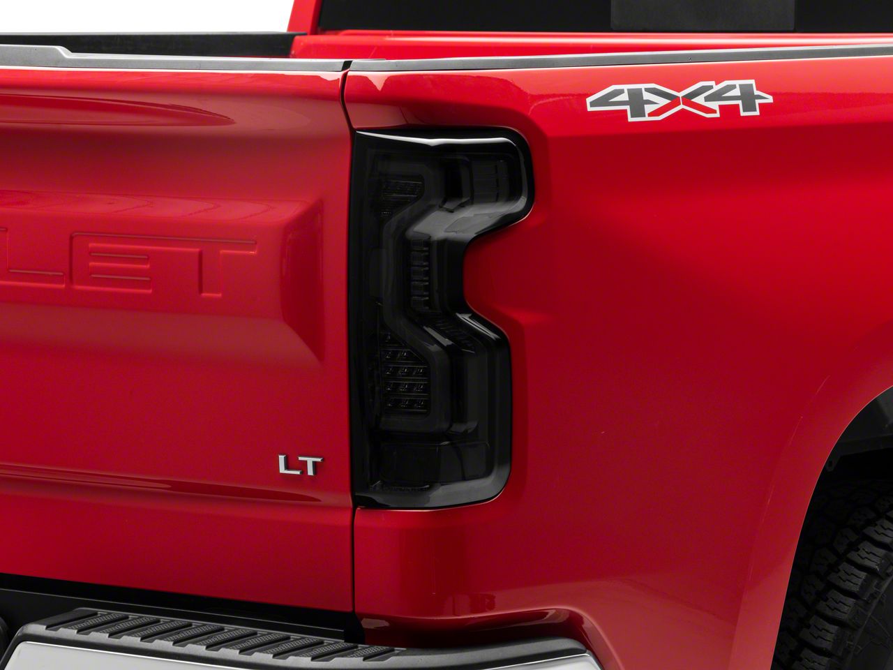 Silverado 1500 PRO-Series LED Tail Lights; Red Housing; Smoked Lens (19 ...