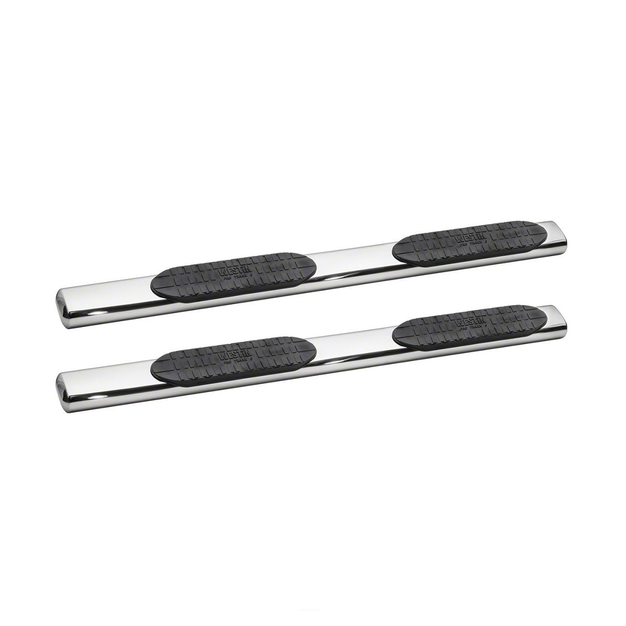 Silverado 1500 Pro Traxx 6-Inch Oval Side Step Bars; Stainless Steel ...