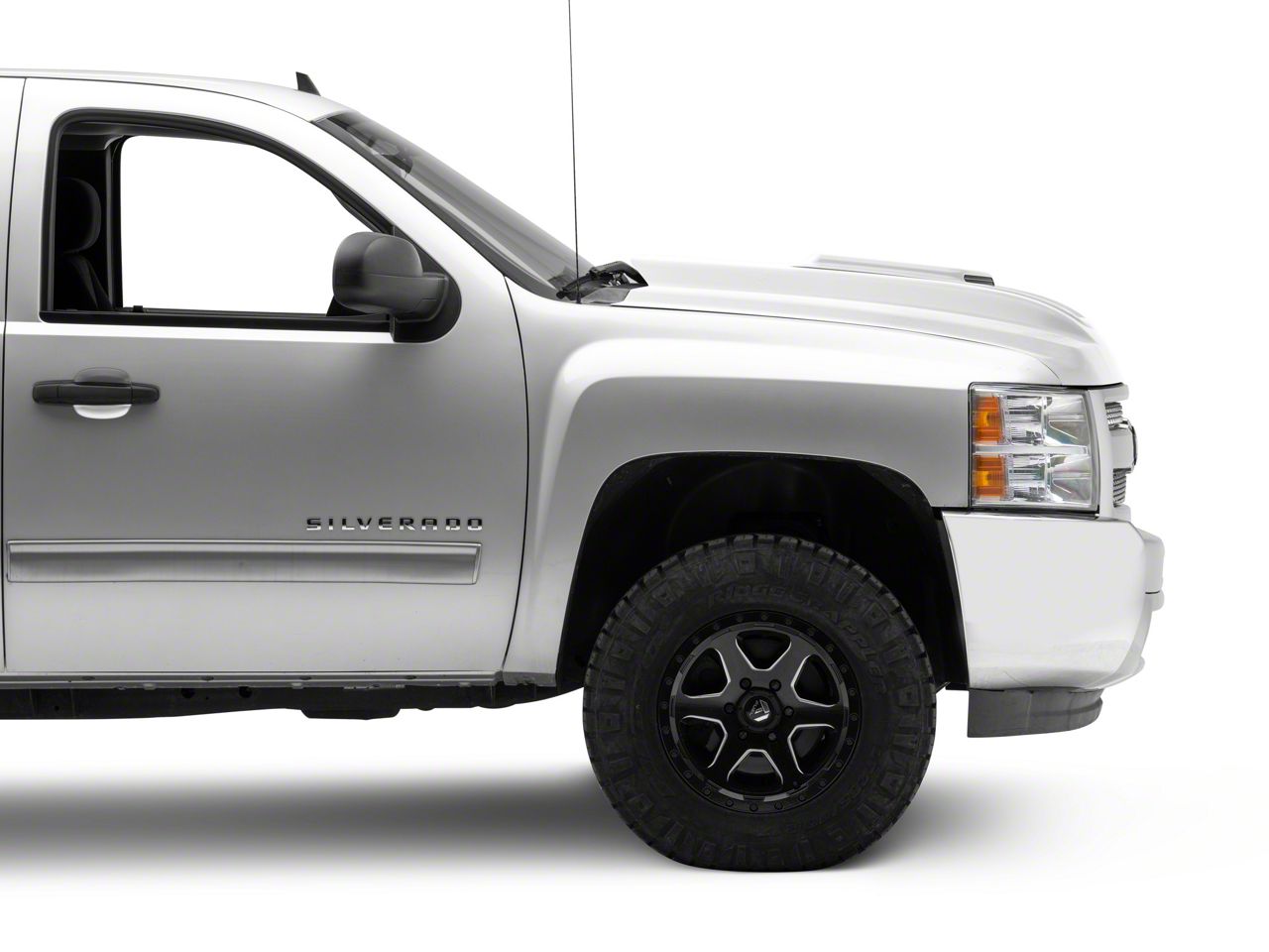 Silverado 1500 Ram Air Style Hood; Unpainted (07-13 Silverado 1500 ...