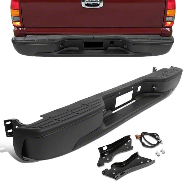 Silverado 1500 Rear Bumper; Black (99-06 Silverado 1500 Fleetside ...