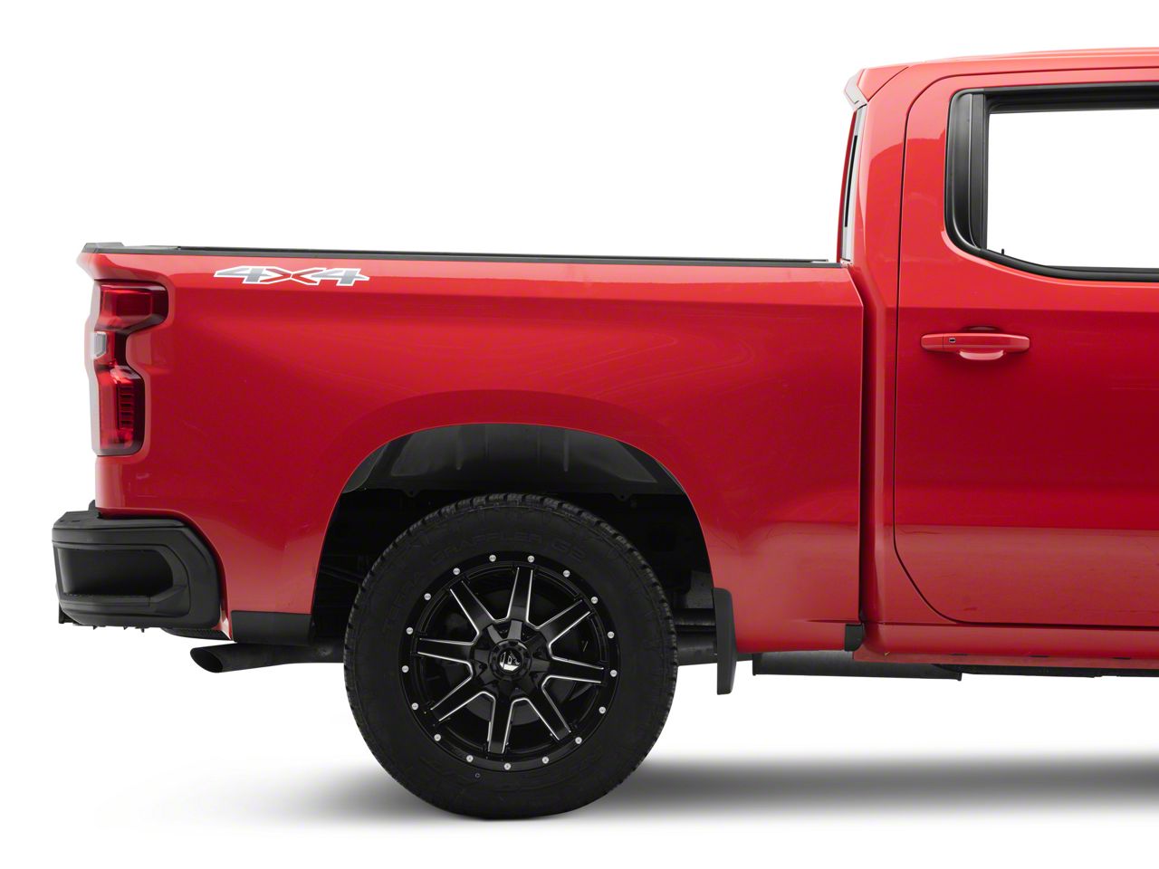 Silverado 1500 Rear Bumper; Pre-Drilled for Backup Sensors; Black (19 ...