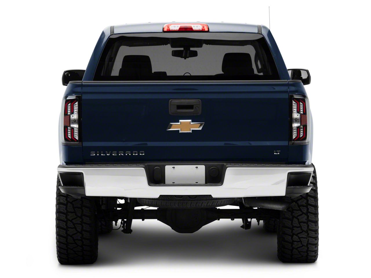 Silverado 1500 Renegade Series LED Tail Lights; Gloss Black Housing ...