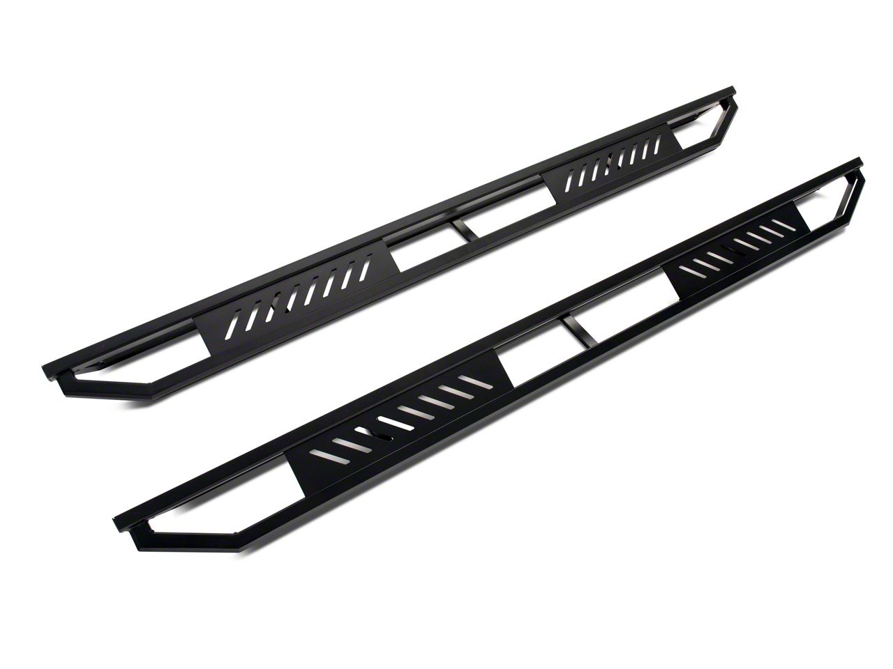 Silverado 1500 Rocker Armor Side Step Bars; Matte Black (19-25 ...