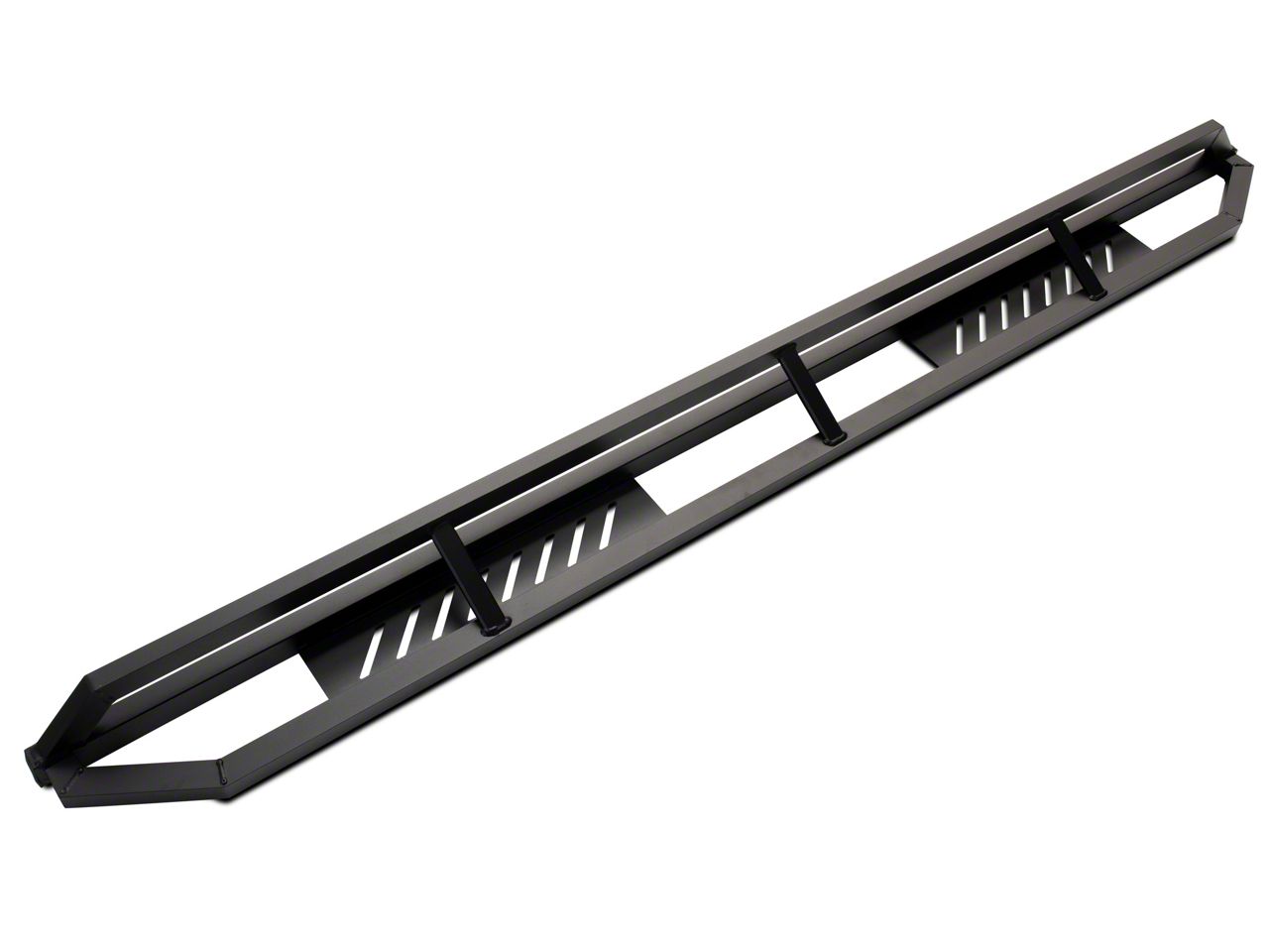 Silverado 1500 Rocker Armor Side Step Bars; Matte Black (19-25 ...