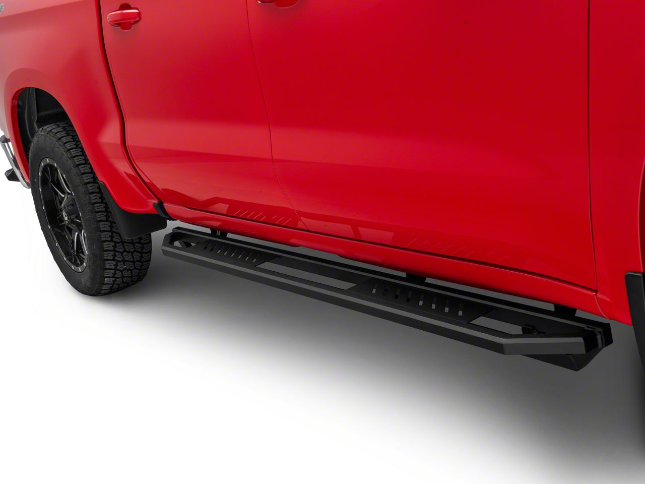Silverado 1500 Rocker Armor Side Step Bars; Matte Black (19-25 ...
