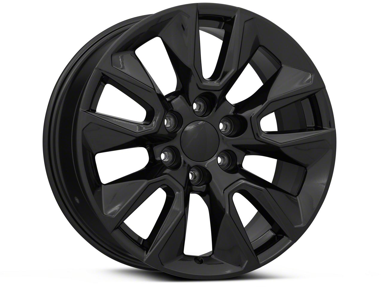 Silverado 1500 RST Style Black 6-Lug Wheel; 20x9; 28mm Offset (19-25 ...