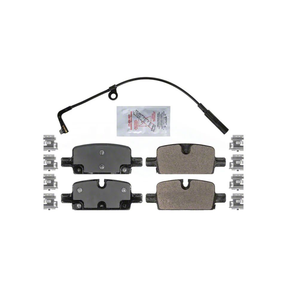 Silverado 1500 Semi-Metallic Brake Pads; Rear Pair (19-26 Silverado ...