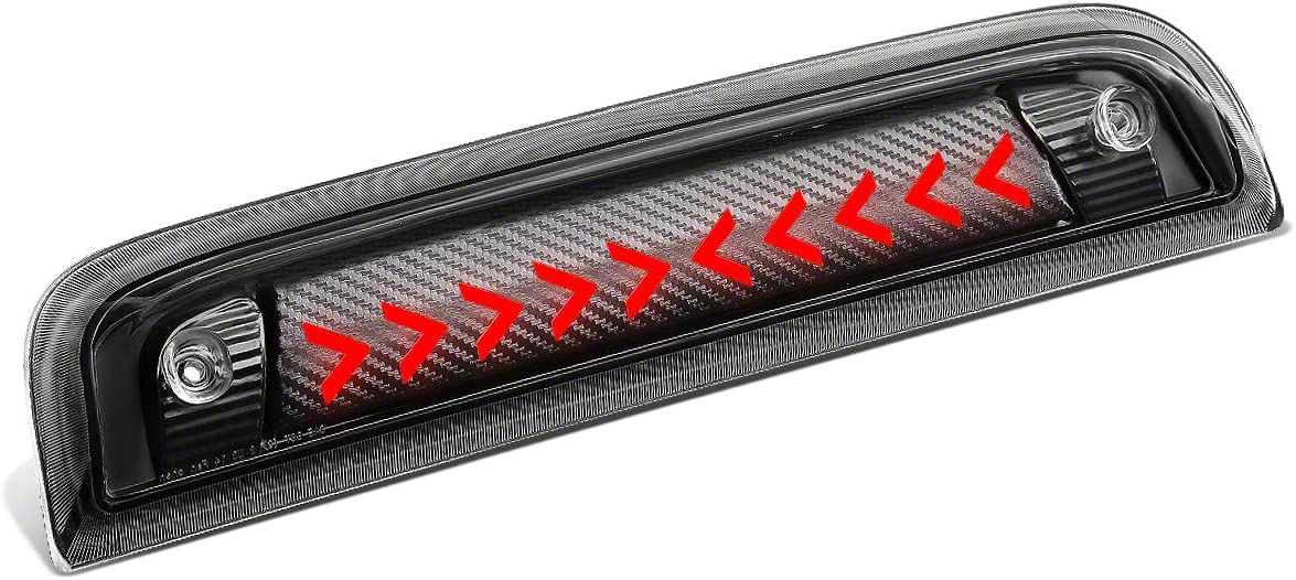 Silverado 1500 Sequential Arrow LED Third Brake Light; Black (14-18 ...