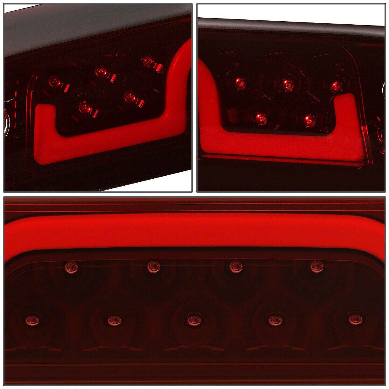 Silverado 1500 Sequential Chase LED Third Brake Light; Dark Red (14-18 ...