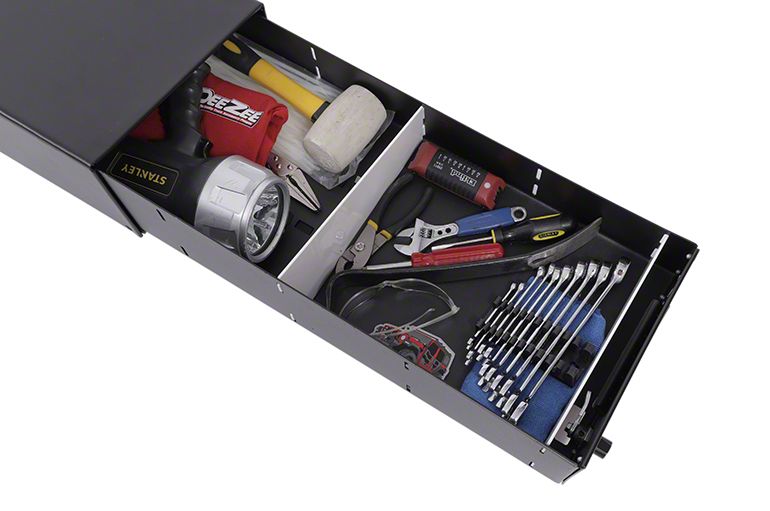 Silverado 1500 Specialty Series Under Seat Drawer Tool Box; Textured ...