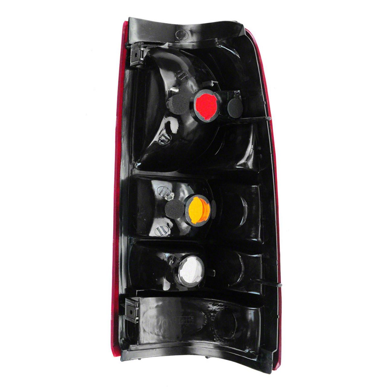 Silverado 1500 Tail Light Chrome Housing Red Clear Lens Driver Side