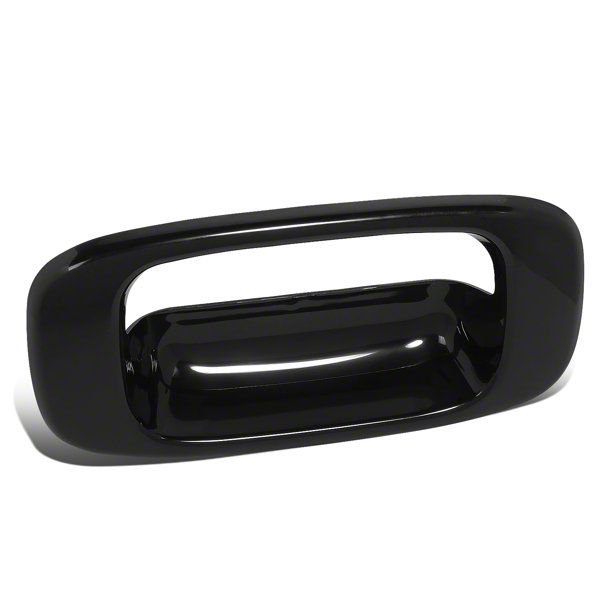Silverado 1500 Tailgate Handle Bezel; Smooth Black (99-06 Silverado ...