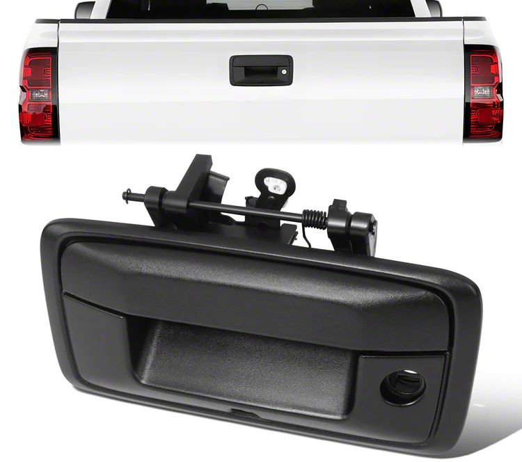 Silverado 1500 Tailgate Handle with Keyhole and Backup Camera Opening ...