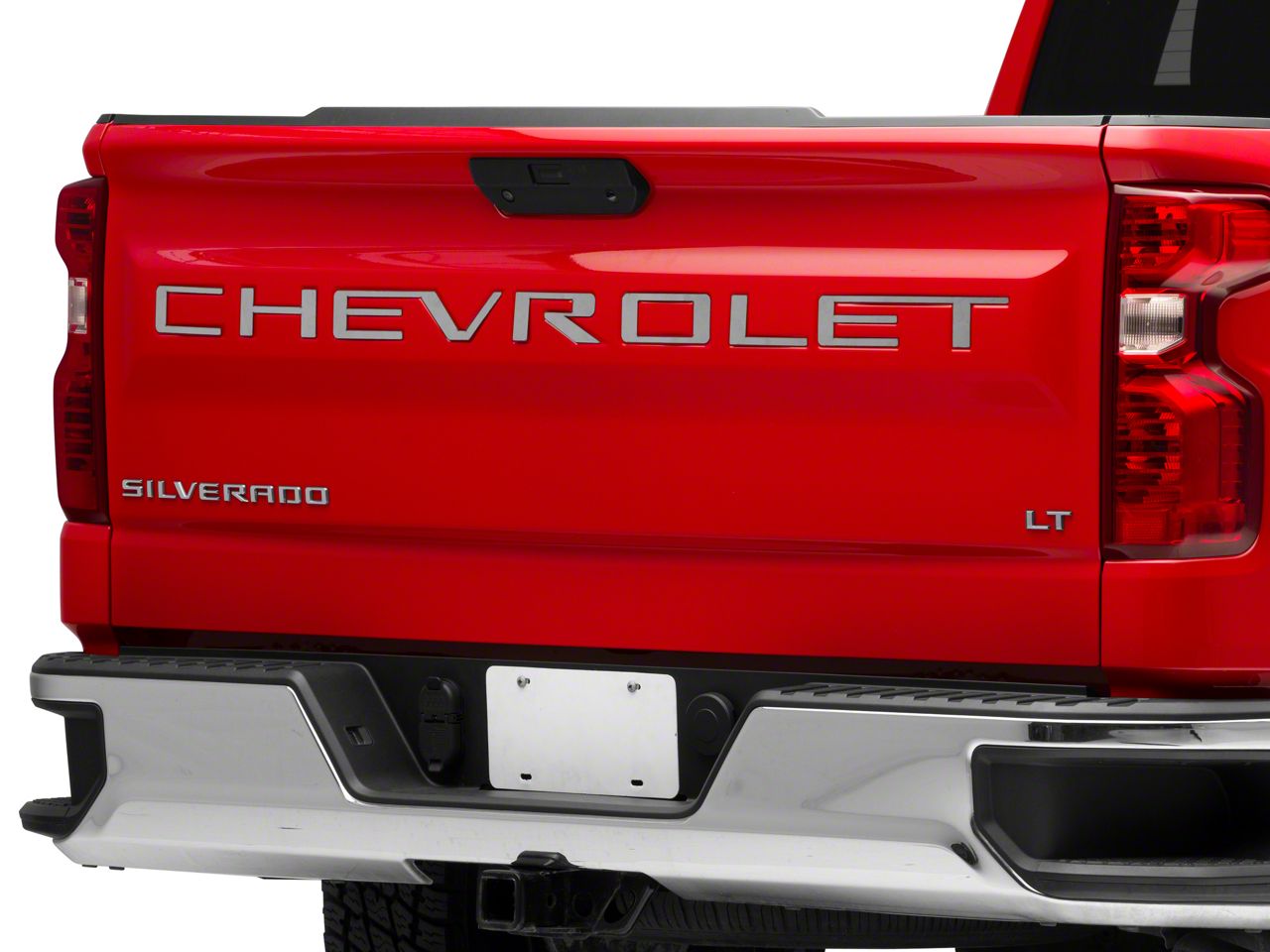 Silverado 1500 Tailgate Letter Inserts; Stainless Steel (19-25 ...