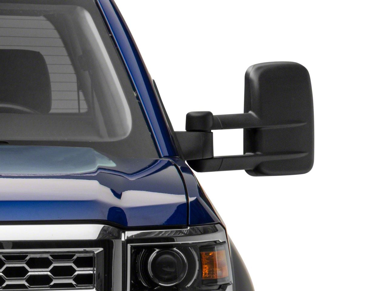 Silverado 1500 Towing Mirror; Powered; Heated; Black; Pair (14-17 ...
