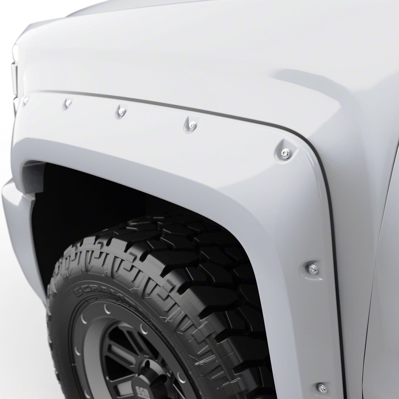 EGR Silverado 1500 Traditional Bolt-On Look Fender Flares; Summit White ...