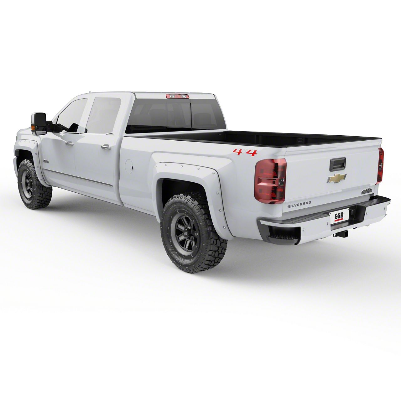 EGR Silverado 1500 Traditional Bolt-On Look Fender Flares; Summit White ...