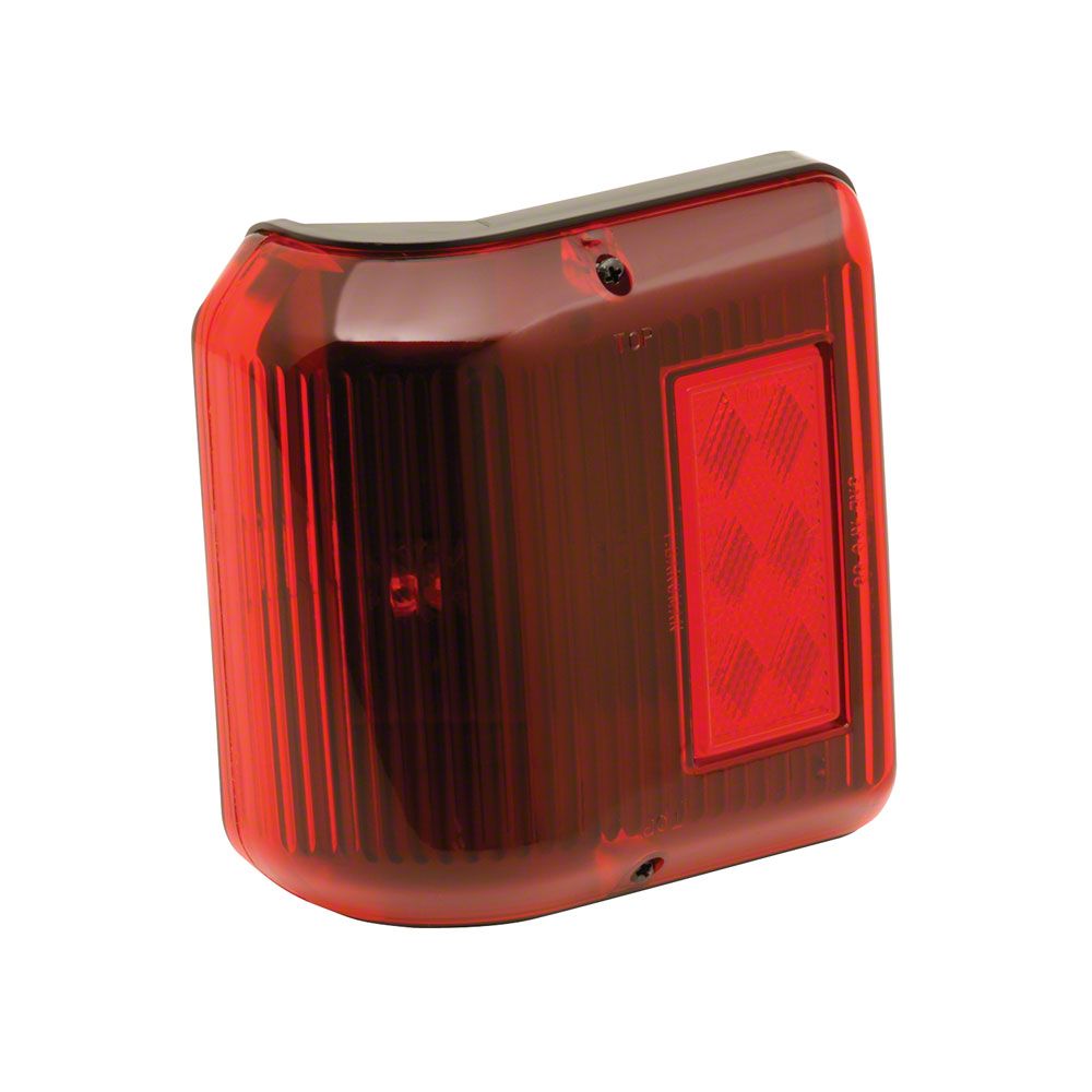 Silverado 1500 Trailer Clearance Light 86; Wrap-Around Red with Black Base