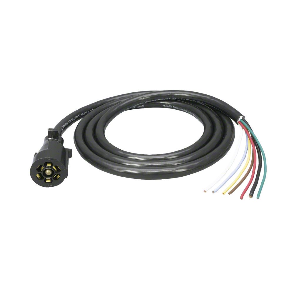 Silverado 1500 Trailer Wiring Adapter Connector; 7-Way Molded Trailer ...