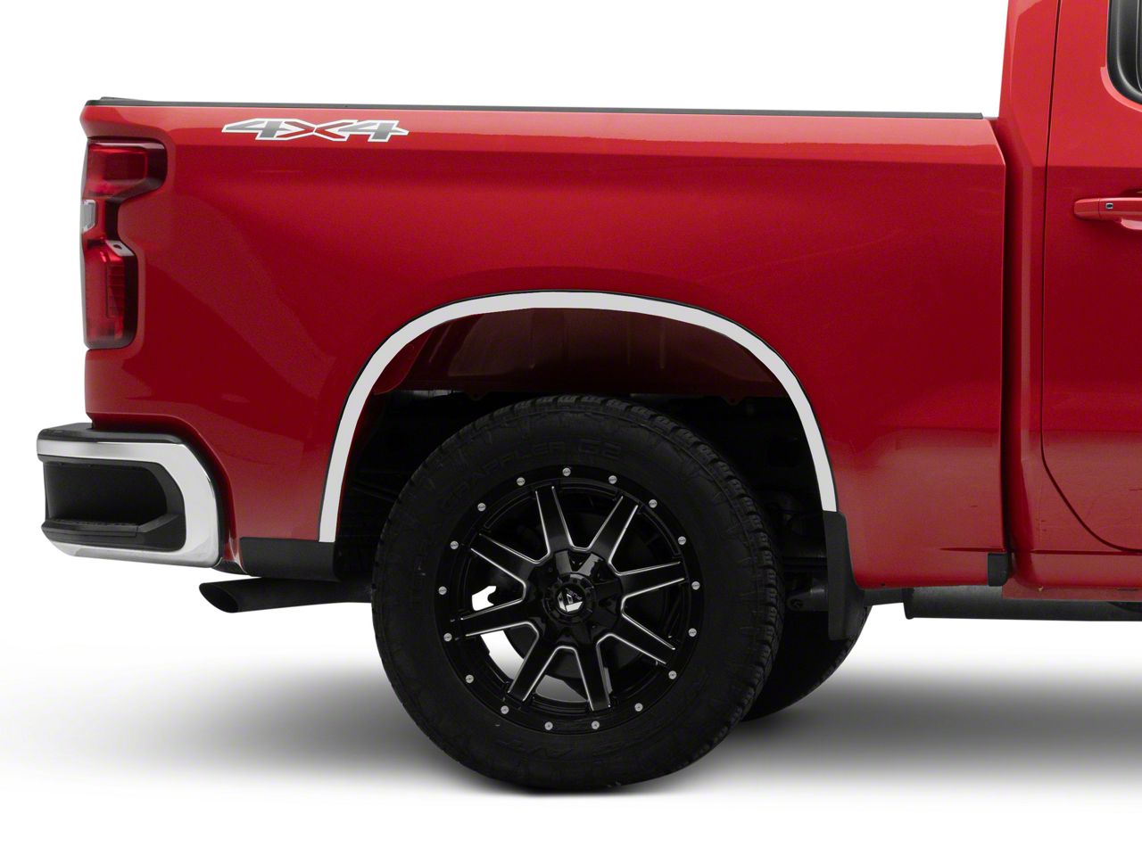 Silverado 1500 Wheel Well Accent Trim; Stainless Steel (19-24 Silverado ...
