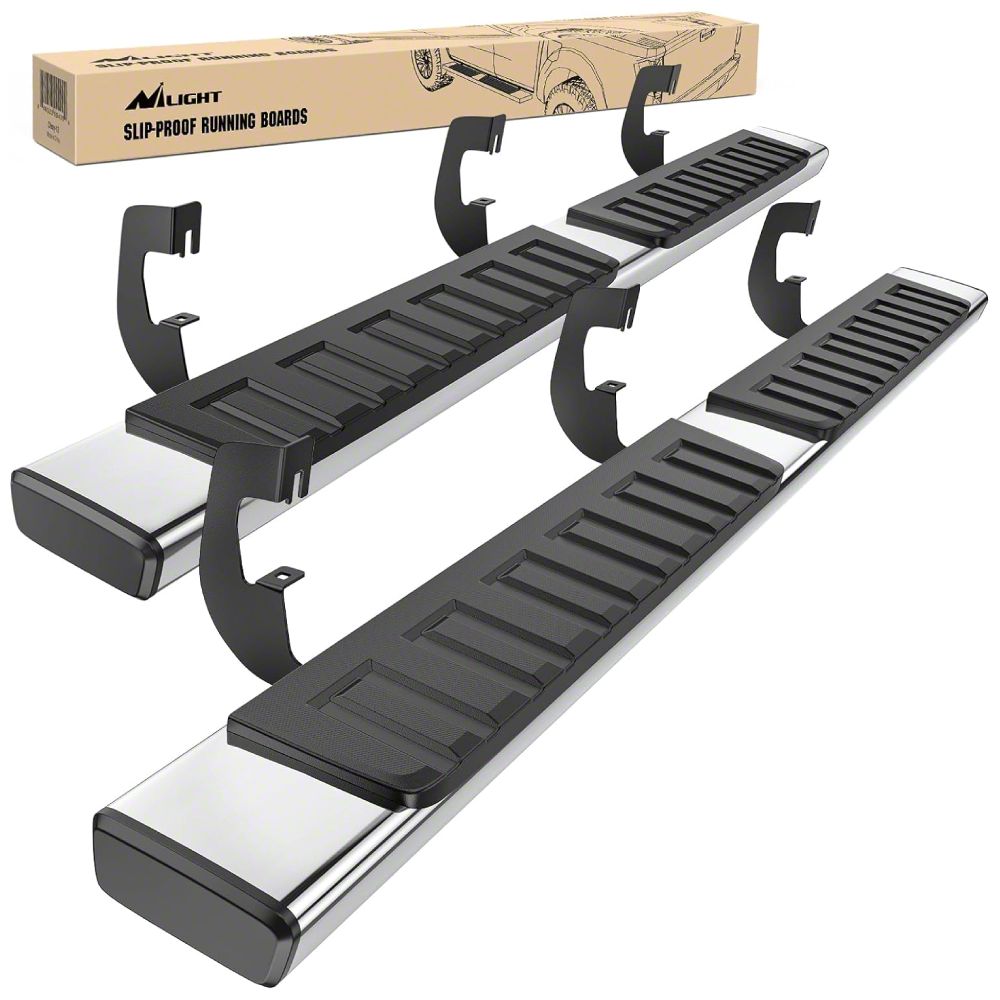 Silverado 2500 6-Inch Nerf Side Step Bars; Black (07-19 Silverado 2500 ...