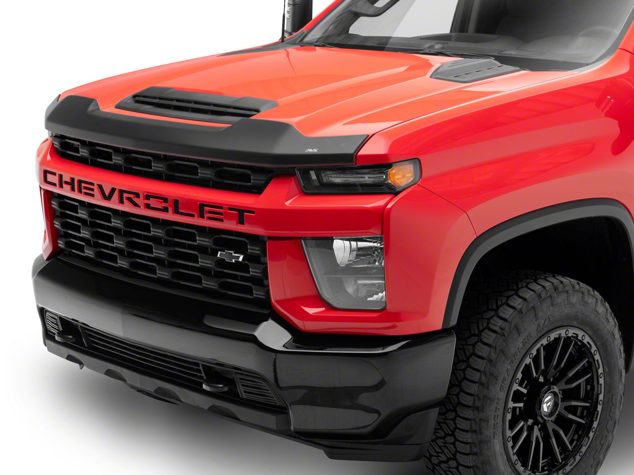 Silverado 2500 Aeroskin Hood Protector; Matte Black (20-26 Silverado ...