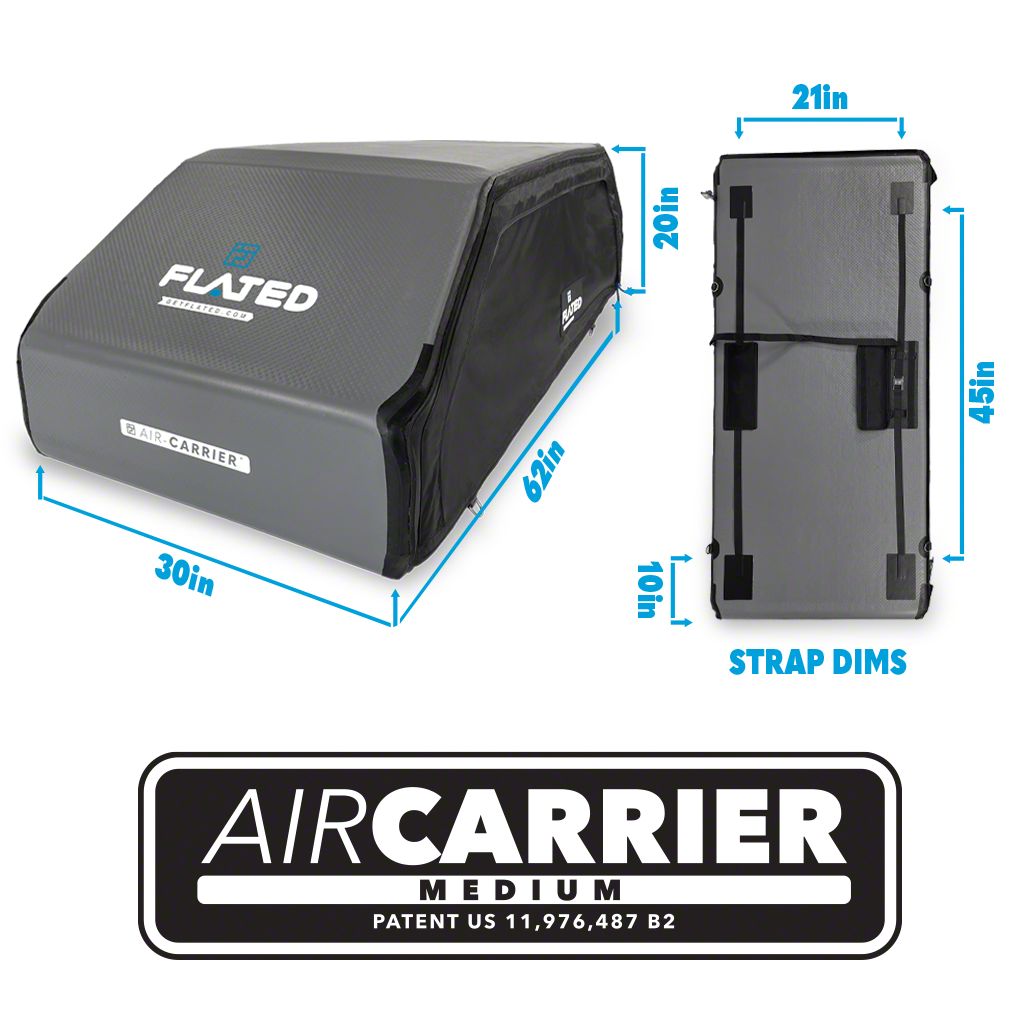Silverado 2500 Air-Carrier Roof Top Cargo Box; Medium (Universal; Some ...