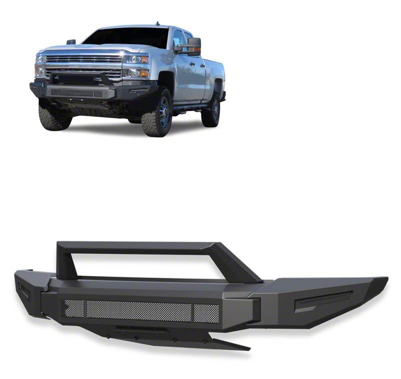 Silverado 2500 Armour II Heavy Duty Modular Front Bumper with Bull Nose ...