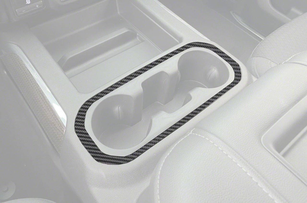 Silverado 2500 Center Console Cup Holder Surround Accent Trim; Raw ...