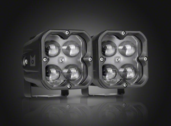 Silverado 2500 Concept Series 3-Inch Cube LED Pod Lights; Fog Beam ...